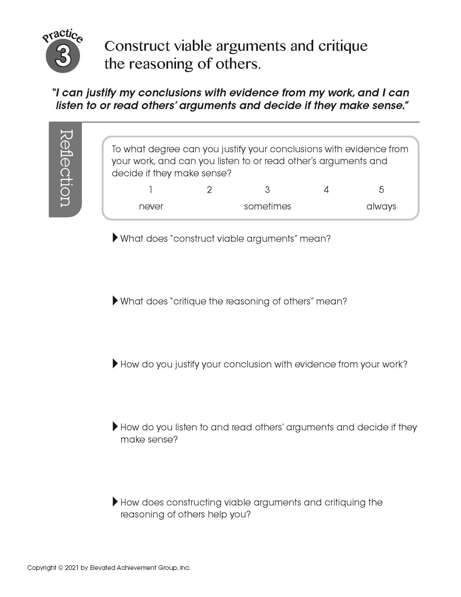 Teach Your Students to Construct Viable Arguments and Critique the ...